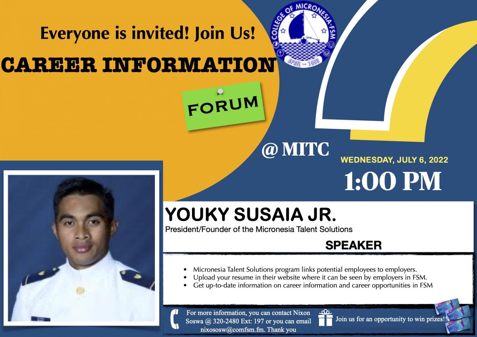 COM-FSM: Career Information Forum