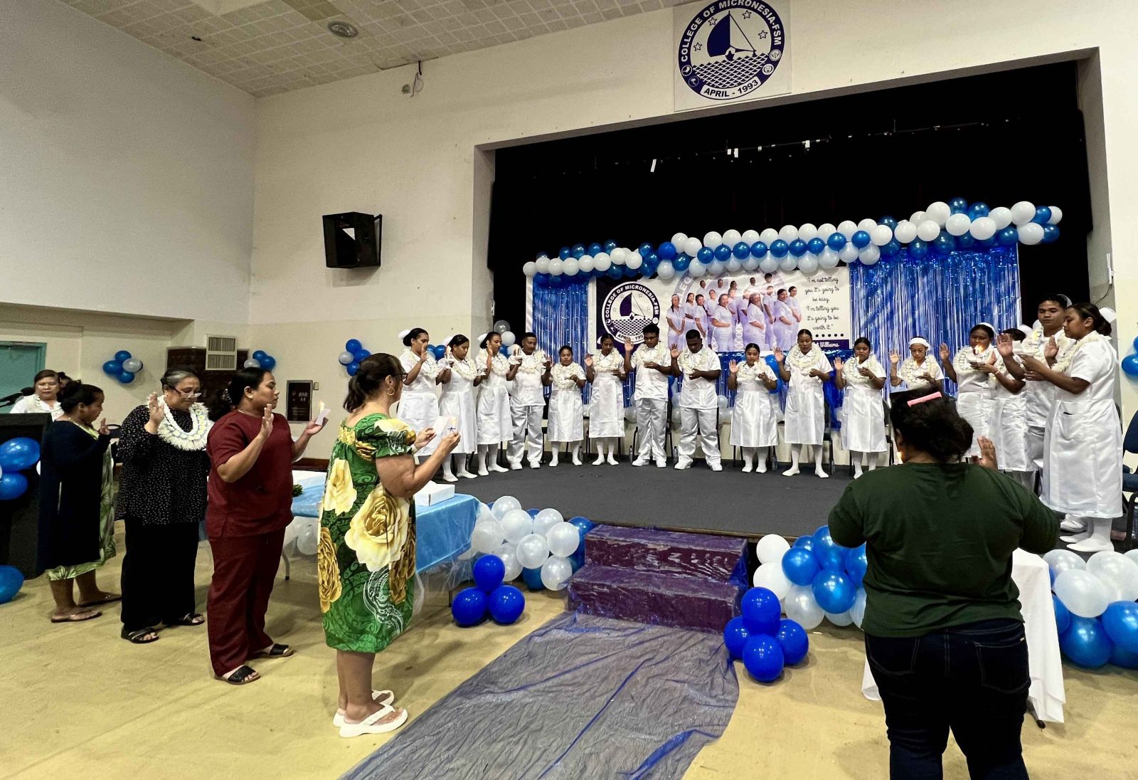 COM-FSM: College Celebrates 16 New Nurses at Capping and Pinning Ceremony
